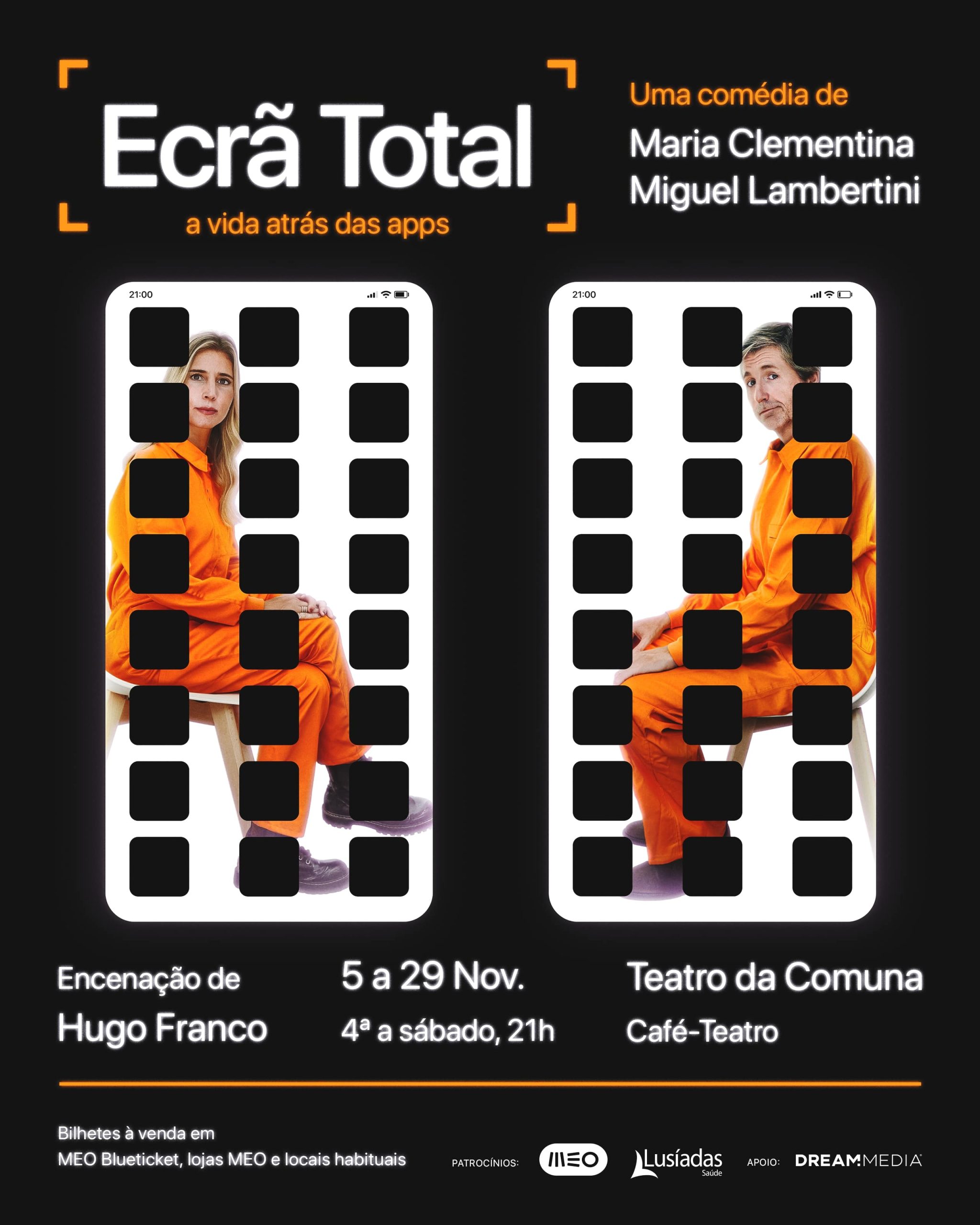 “Ecrã Total” chega ao Teatro da Comuna e questiona a ditadura dos ecrãs