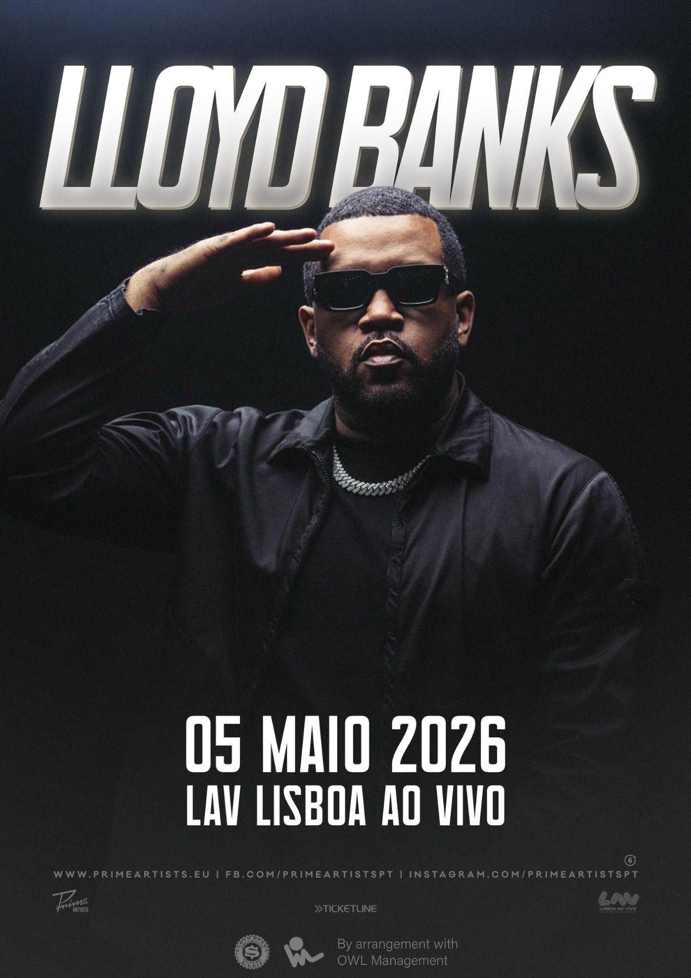 Lloyd Banks celebra 20 anos de carreira com concerto único em Lisboa