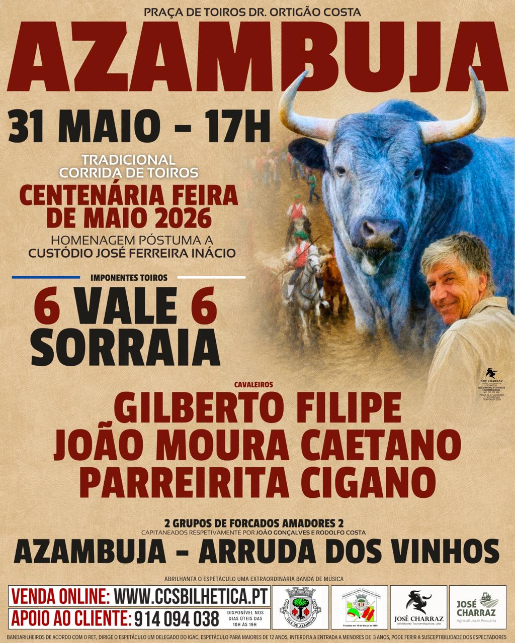 Azambuja recebe corrida de touros da Centenária Feira de Maio 2026 a 31 ...