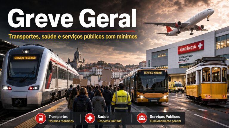 Greve geral: TAP garante 79 voos e CP terá comboios em serviços mínimos